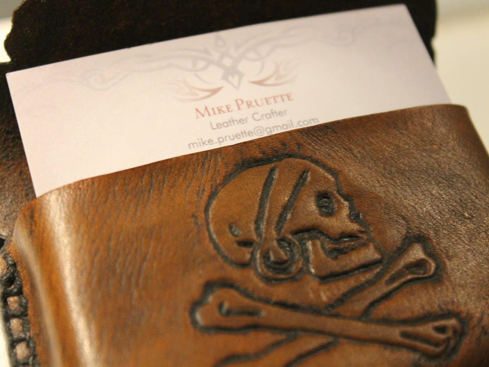 PIrate Map Leather Card Wallet | Celtic Leatherworks