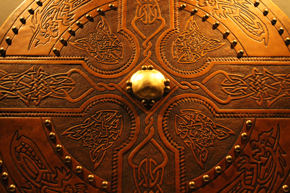 The Beast of the Highlands Targe | Celtic Leatherworks