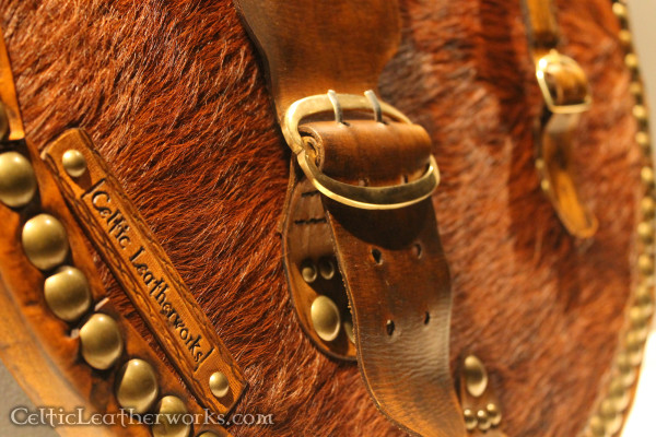 The Thistle and Cross Targe | Celtic Leatherworks